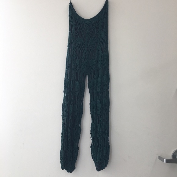 Indah | Pants & Jumpsuits | Indah Crochet Harem Pant Green | Poshmark